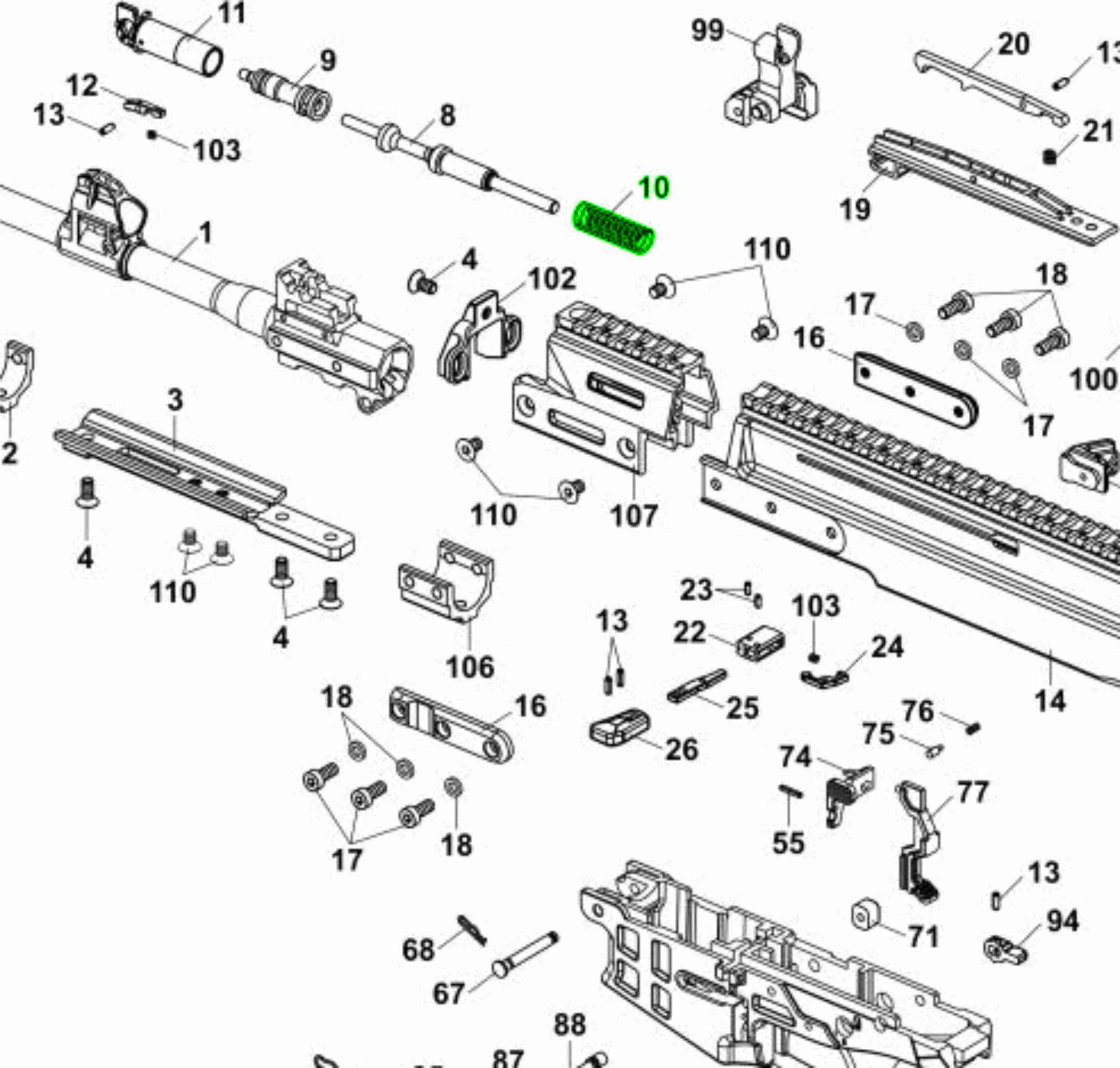 CZ Bren 2 High Load Gas Piston Spring – HB Industries